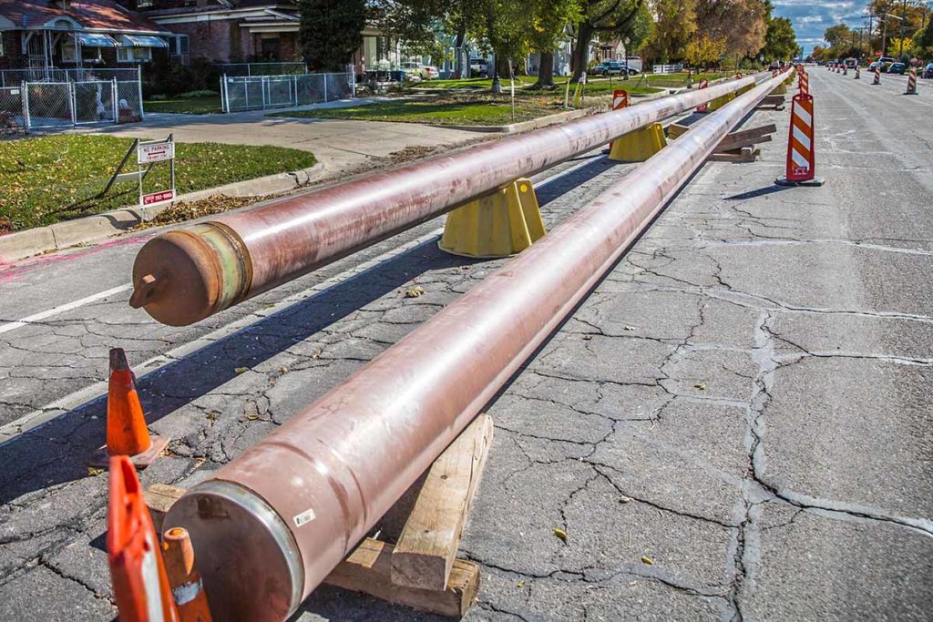 Salt Lake City 16 Inch Steel Gas Line - Diamond S Company
